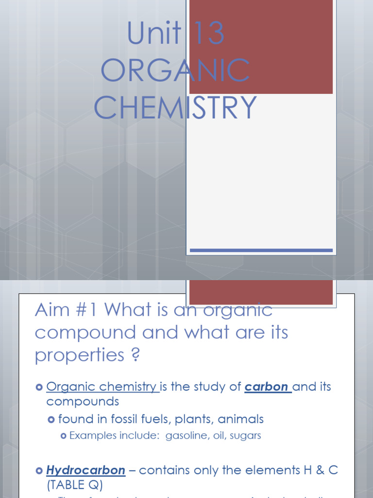 Understanding Organic Compounds and Reactions | PDF | Alkene | Chemical ...