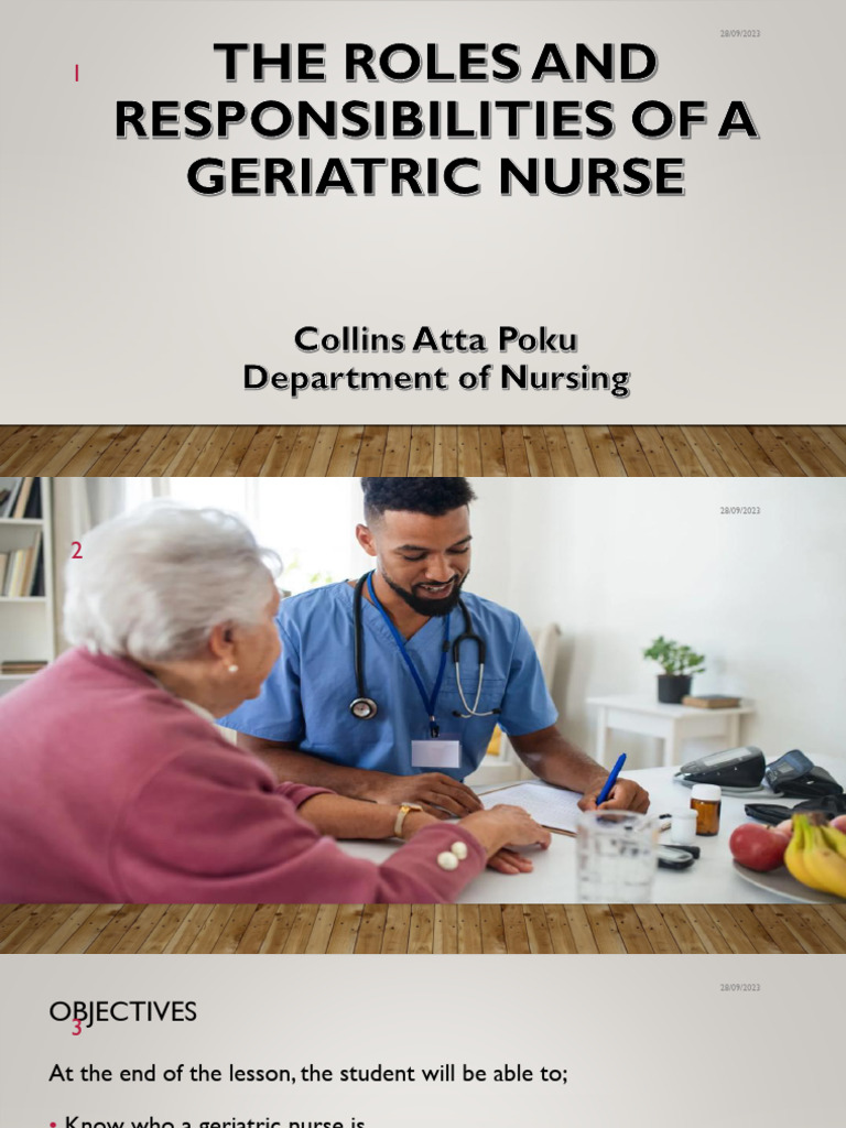 Lecture 3 - Roles and Responsibilities of Geriatric Nurse | PDF ...