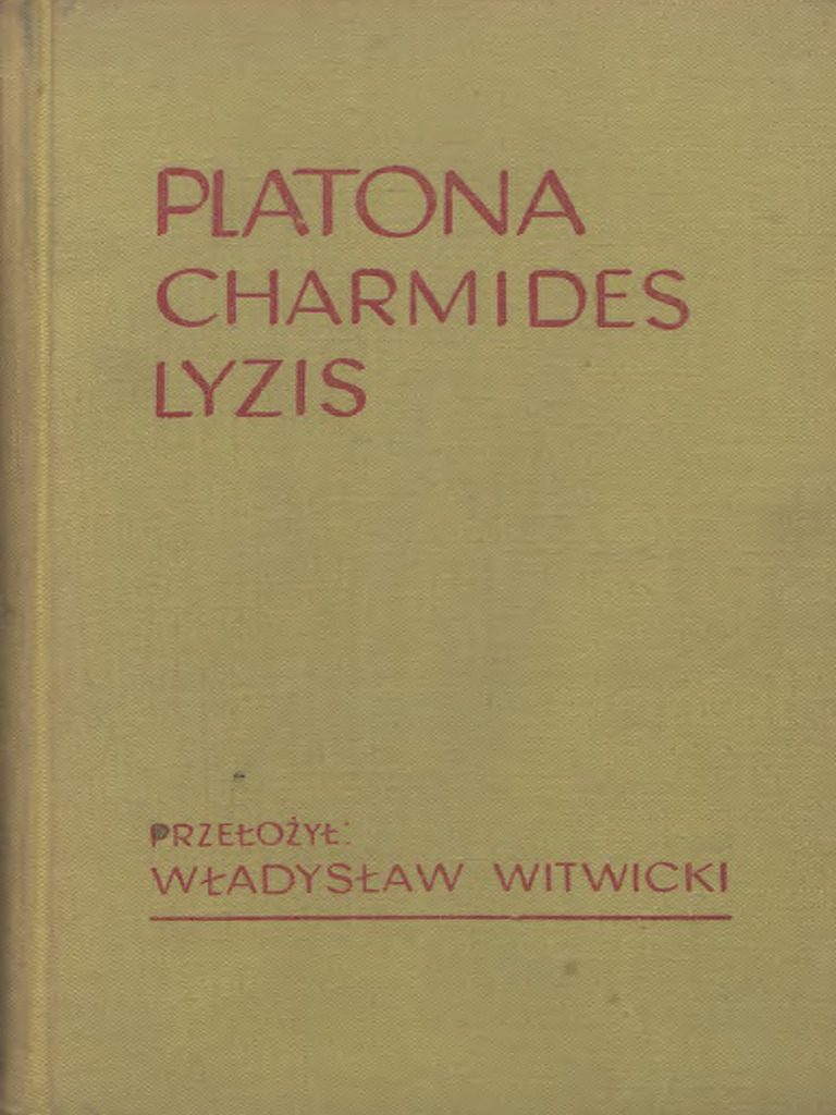 Platon: Charmides+Lyzis | PDF