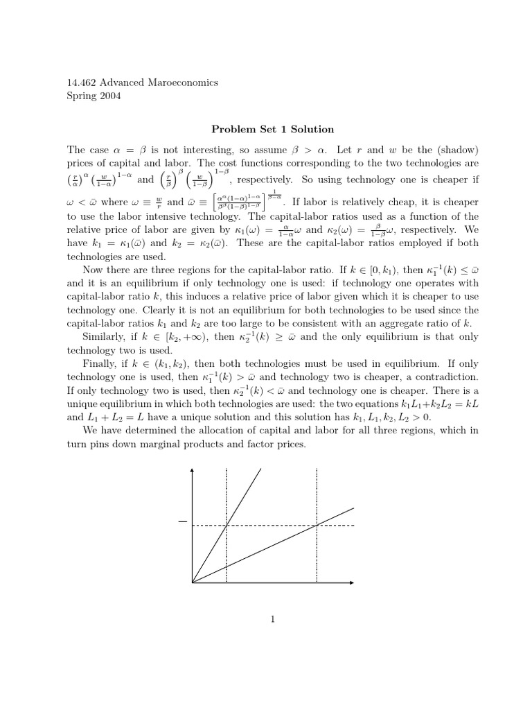 Advanced Macroeconomics Problem Set Solutions | PDF | Mathematical ...