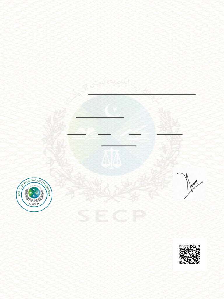 Incorporation Certificate - CTC | PDF