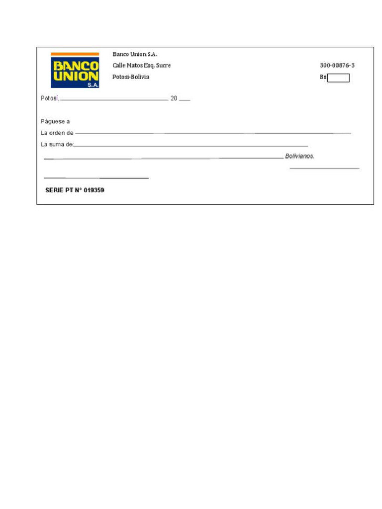 Cheque Union | PDF