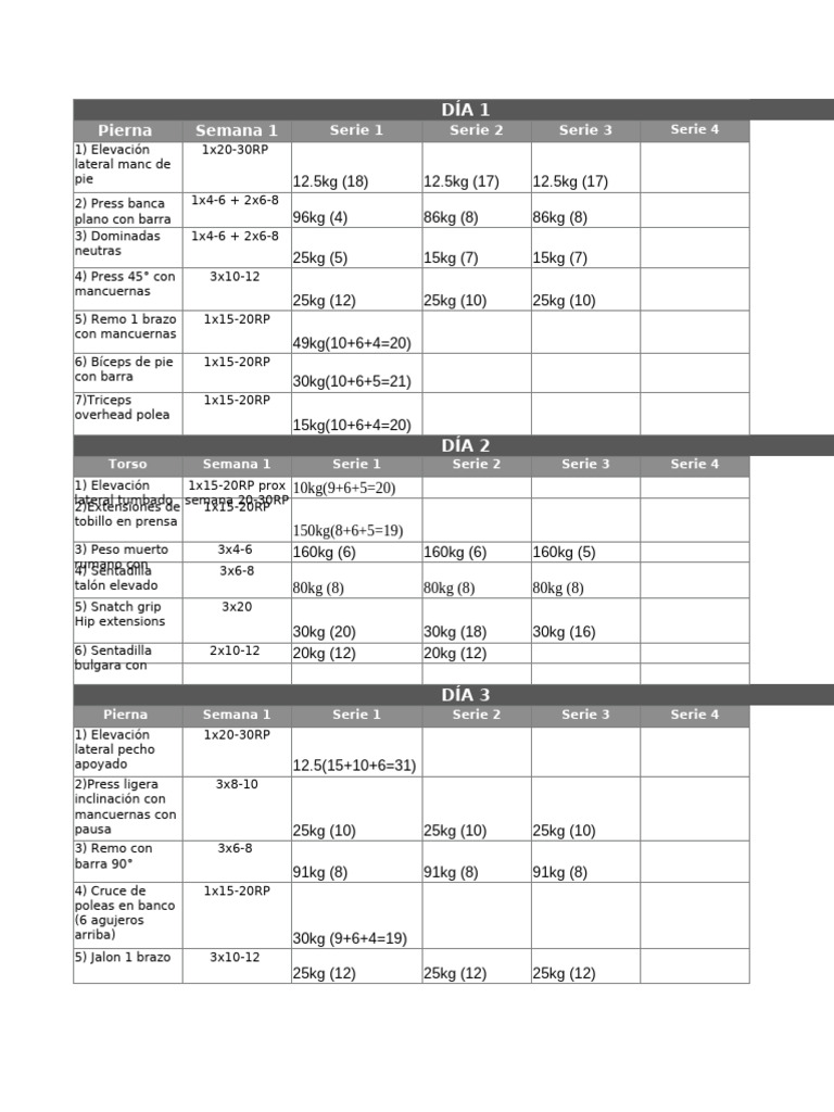 Generic Bulking Routine de Lyle McDonald (1-10-24) | PDF ...