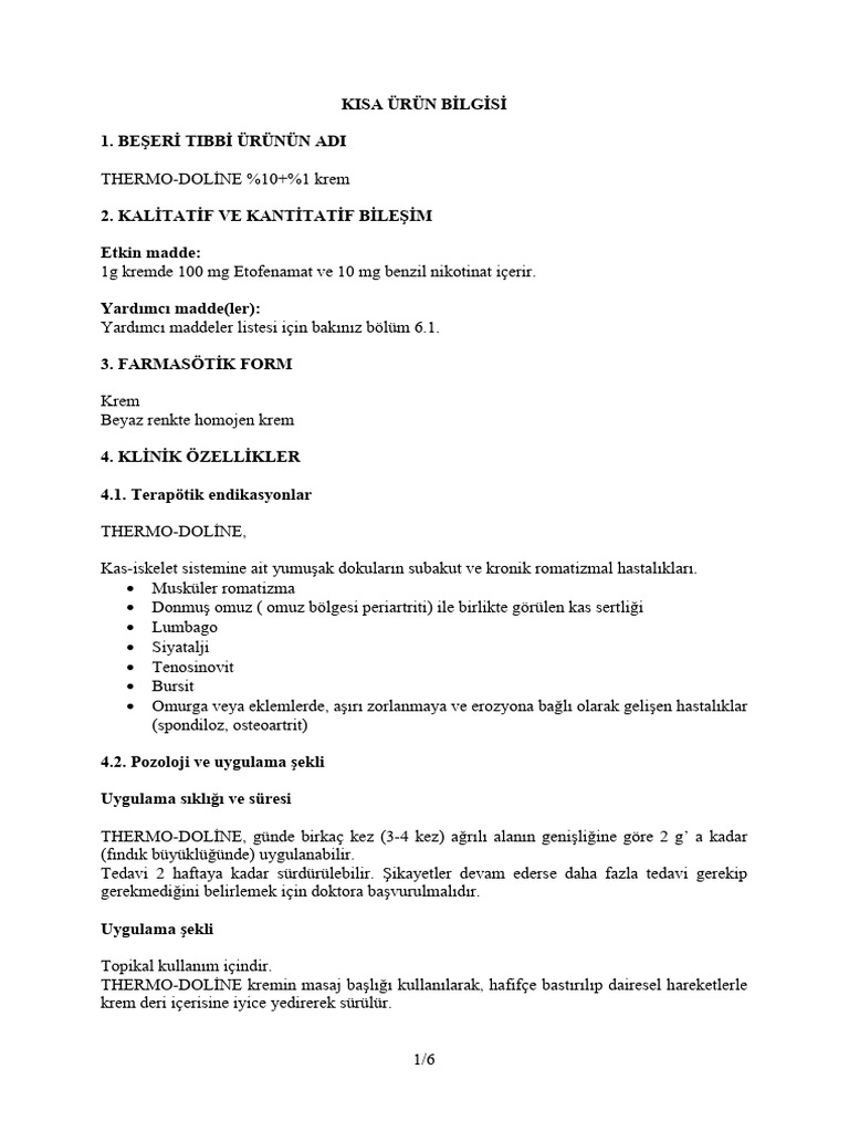 Thermo Doline 101 Krem | PDF