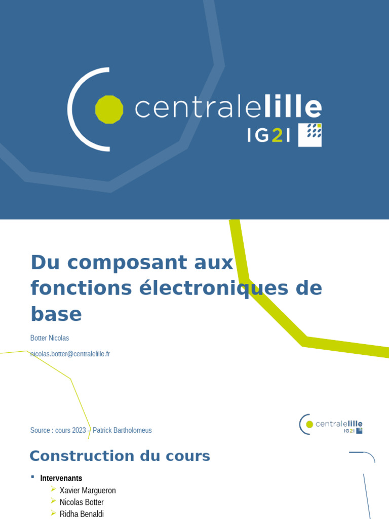 1 Cours ENI1 Diode 2021 Botter Lq | PDF | Dopage (semi-conducteur) | Diode