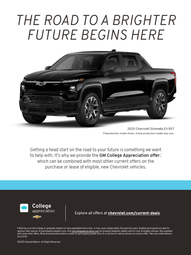 Chevrolet College Discount Flyer | PDF