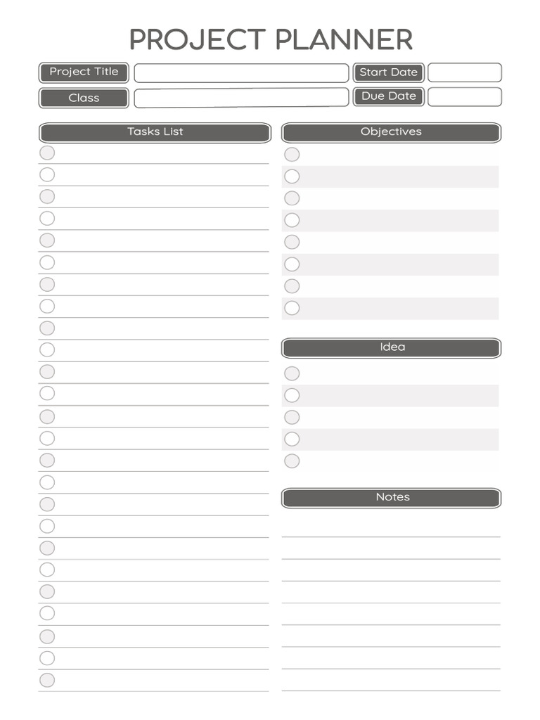 18. Project Planner | PDF