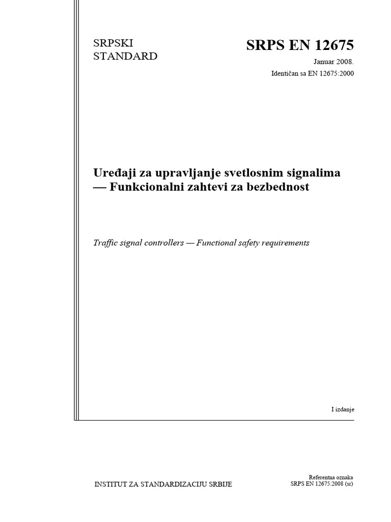 SRPS en 12675 | PDF