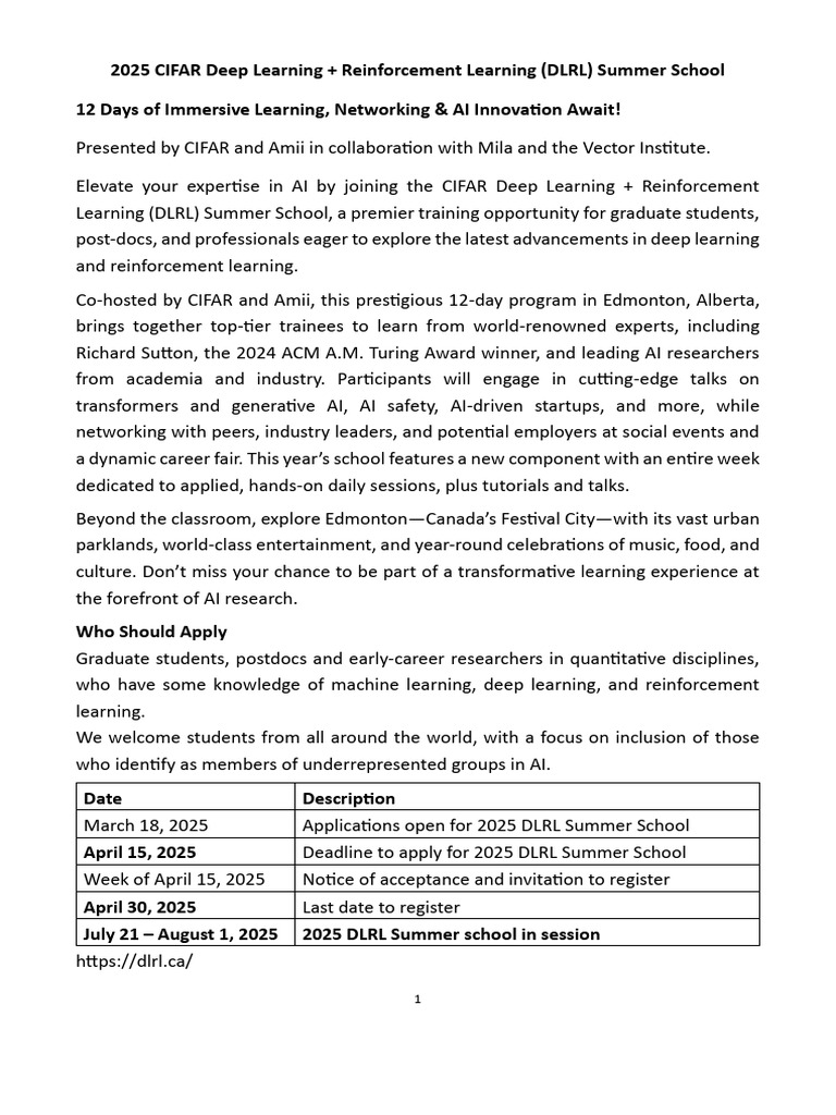 DLRL暑期營報名資訊 | PDF