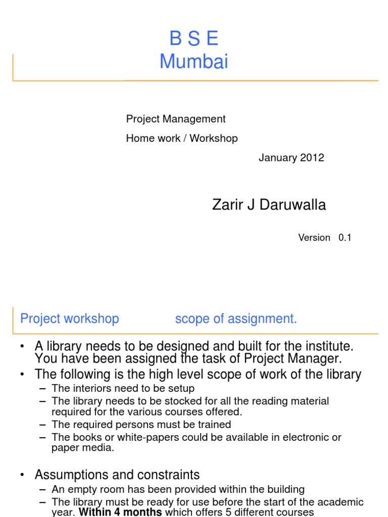 MIS - Project Management Workshop | PDF | Libraries | Evaluation