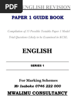 Form 4 Paper 1 English 2025 | PDF