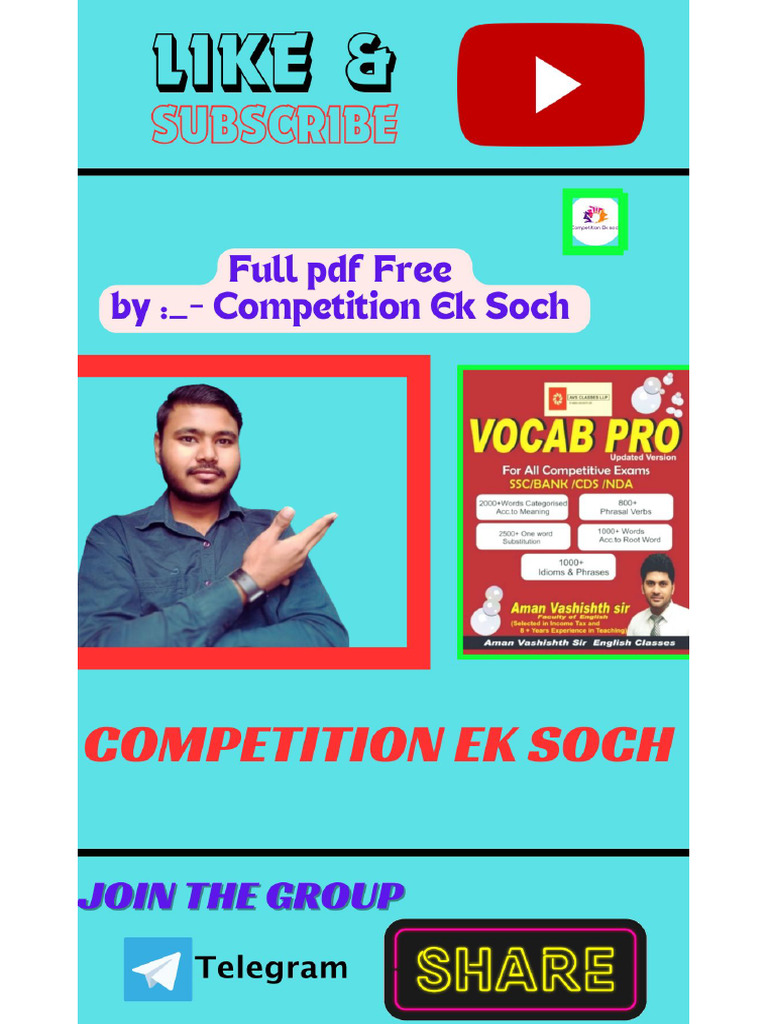 Vocab Pro Author Aman Varishath by Competition Ek - 250205 - 214726 | PDF