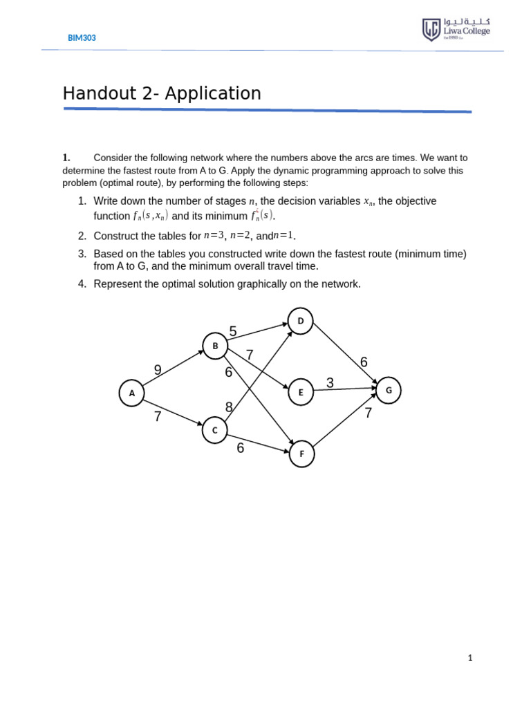 Handout2#BIM303 -Application Without Solution | PDF | Computer Science ...