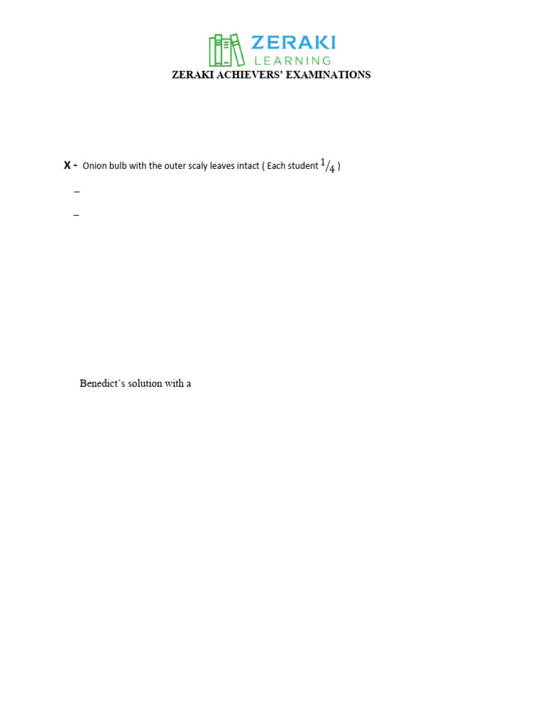 Biology Form 3 Paper 3 Confidential - Question Paper | PDF