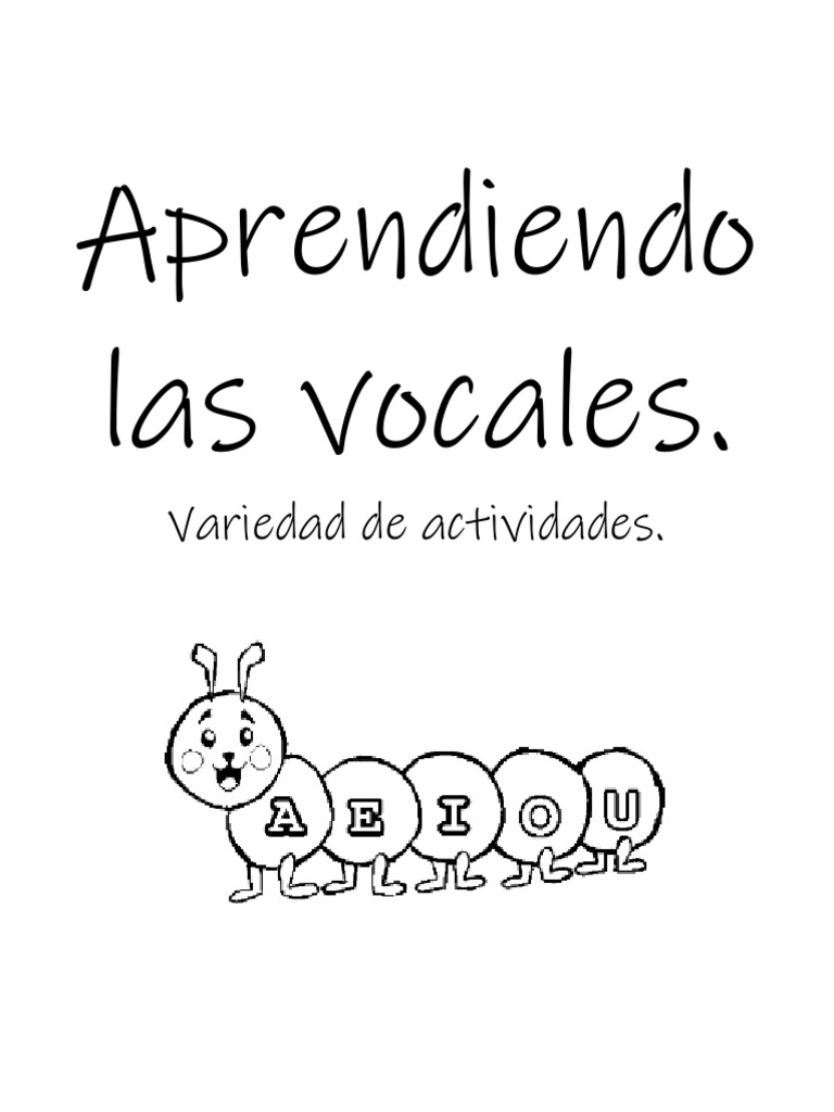 Actividades de Vocales para Preescolar | PDF