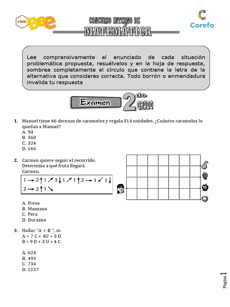 2do Matematica Prim (1) - Juli | PDF