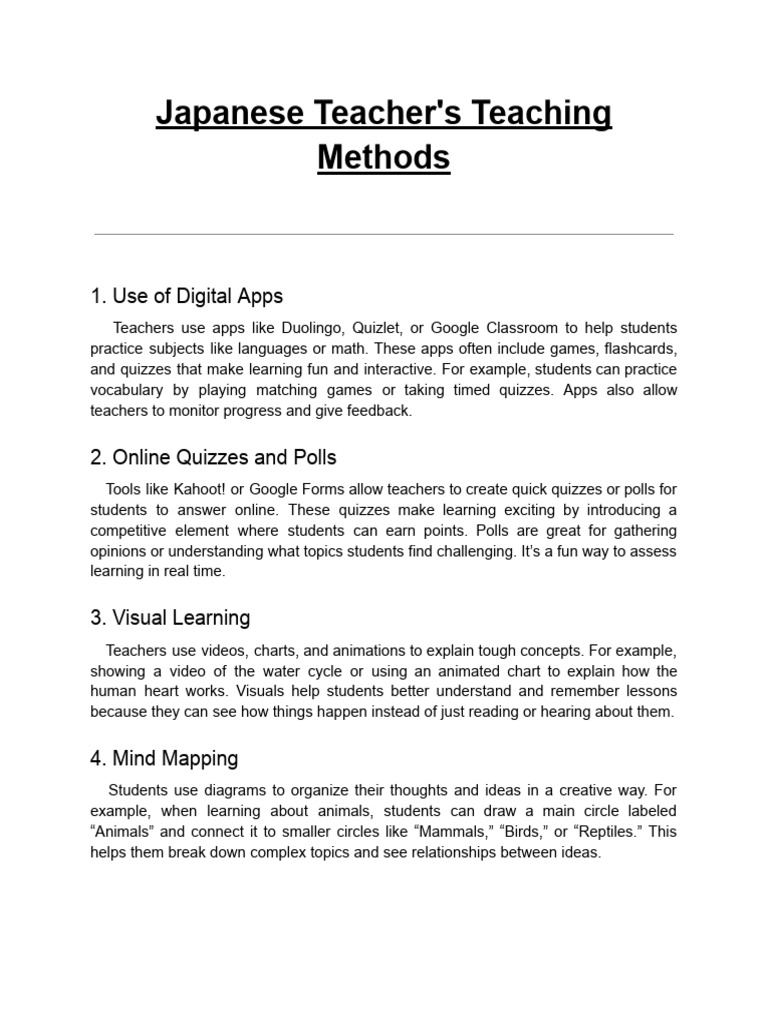 Presentation of Teaching Modern Methods | PDF | Learning | Teachers