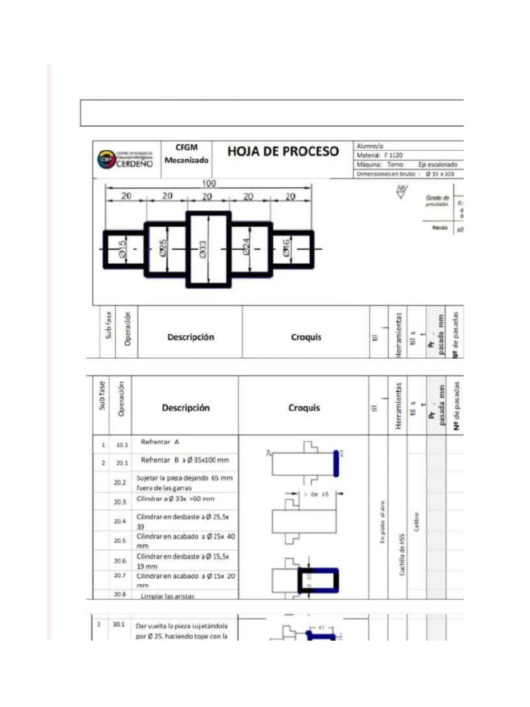 Hoja de Proceso | PDF