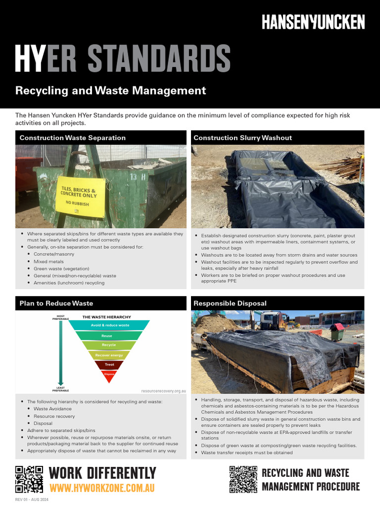 HYer Standards Environmental - Recycling and Waste - 01 | PDF | Waste | Waste Management