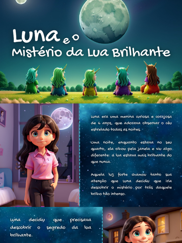 Luna e o Misterio Da Lua Brilhante | PDF