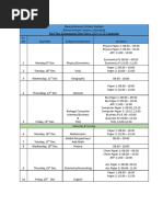 DATE SHEET of Mid Term 2025-2026 | PDF