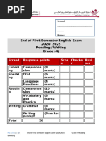 Grade 4 English Exam Paper 2021 | PDF | English Language | Verb