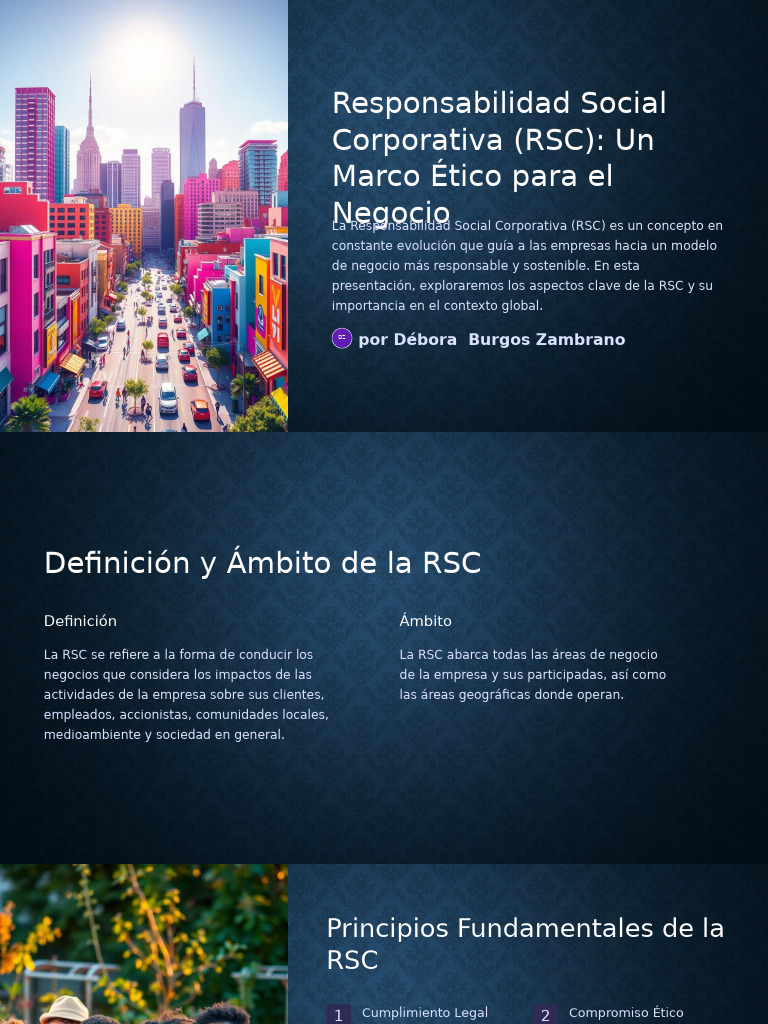 Responsabilidad Social Corporativa RSC Un Marco Etico Para El Negocio | PDF | Responsabilidad ...