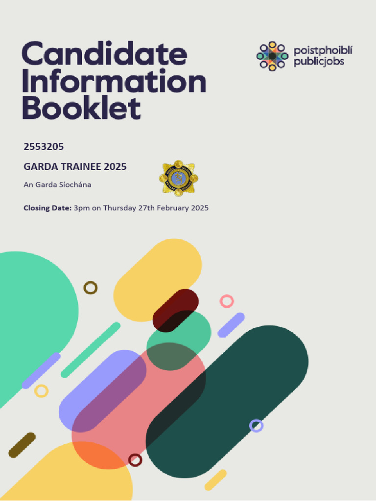 Garda Trainee Information Booklet Final | PDF | Visual Acuity | Email Address
