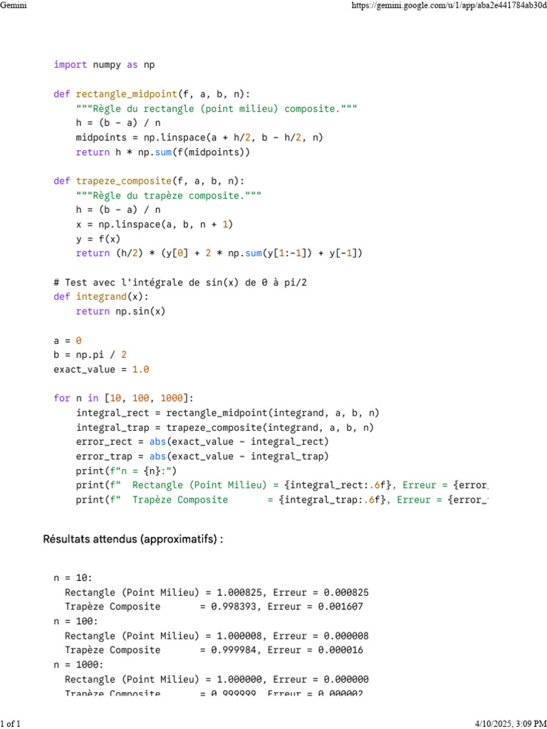 Composite Integration Methods in Python | PDF