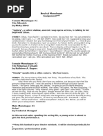 Disney Monologues | PDF