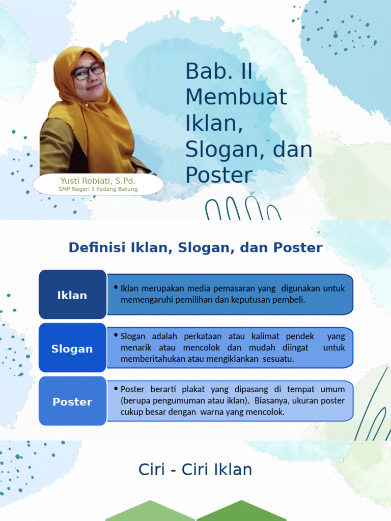 Ciri dan Cara Membuat Iklan Slogan Poster | PDF