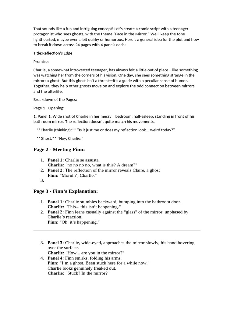 That Sounds Like A Fun and Intriguing Concept | PDF