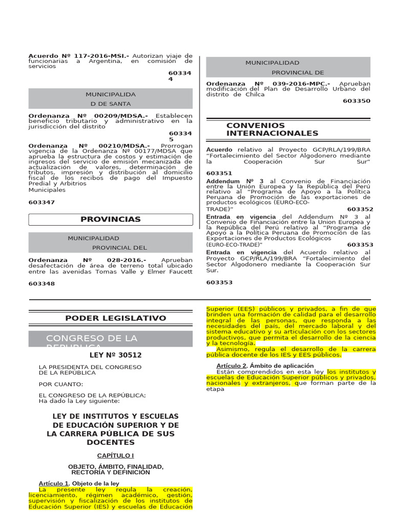 30512-Ley_de_Institutos_y_Escuelas_de_Educación_Superior | PDF ...