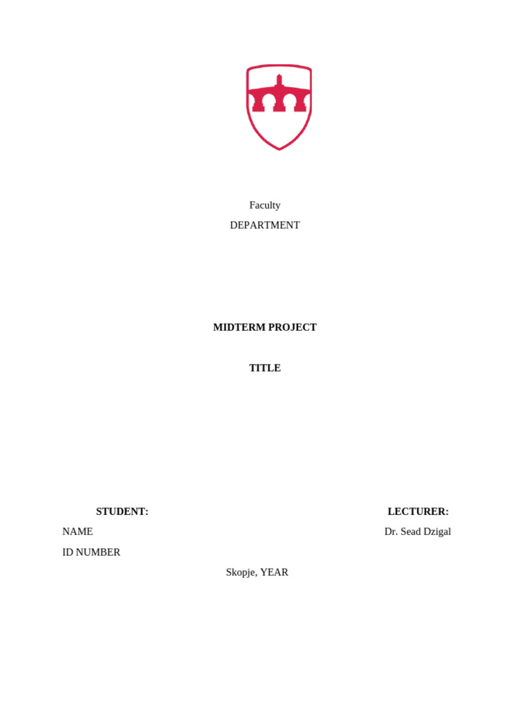 Midterm Project TEMPLATE | PDF
