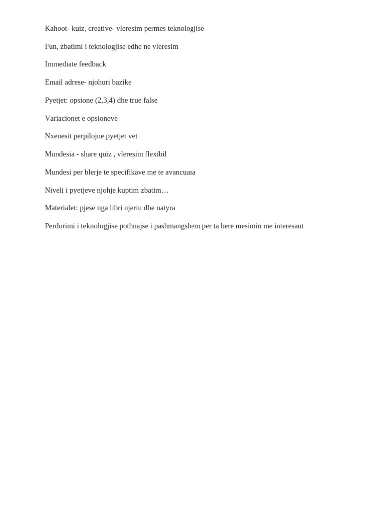 ZHPBSH Kahoot! at School | PDF