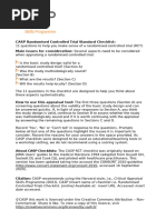 RCT CASP Checklist | PDF | Randomized Controlled Trial | Student's T Test