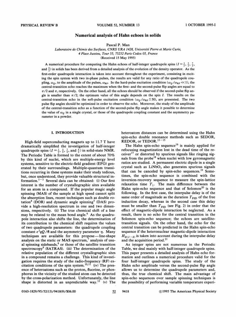 numerical-Hahn-echo | PDF