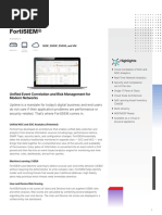 FortiSIEM Series Datasheet | PDF | Cloud Computing | Computer Network