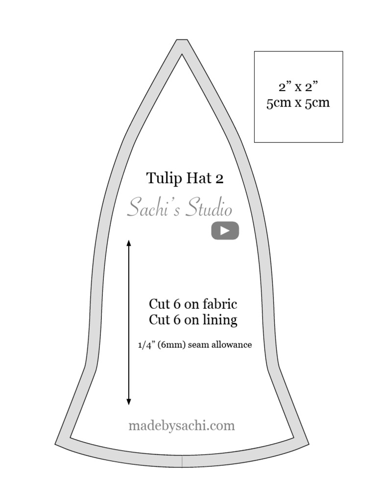 Tulip Hat Pattern 2 | PDF
