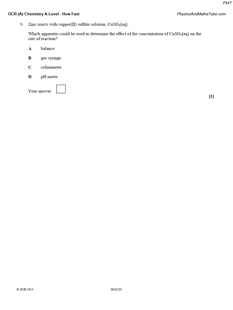 Httpspmt.physicsandmathstutor.comdownloadChemistryA LevelTopic QsOCR A5 Physical Chemistry ...