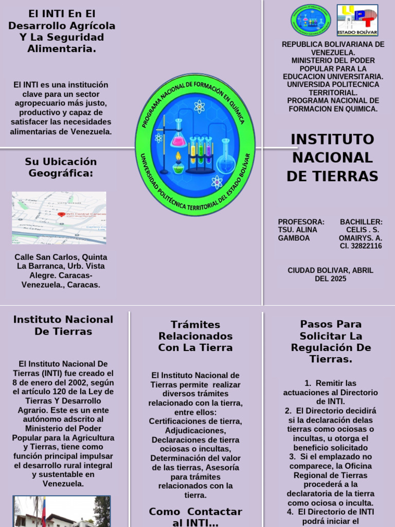 Funciones del INTI en Venezuela | PDF | Venezuela