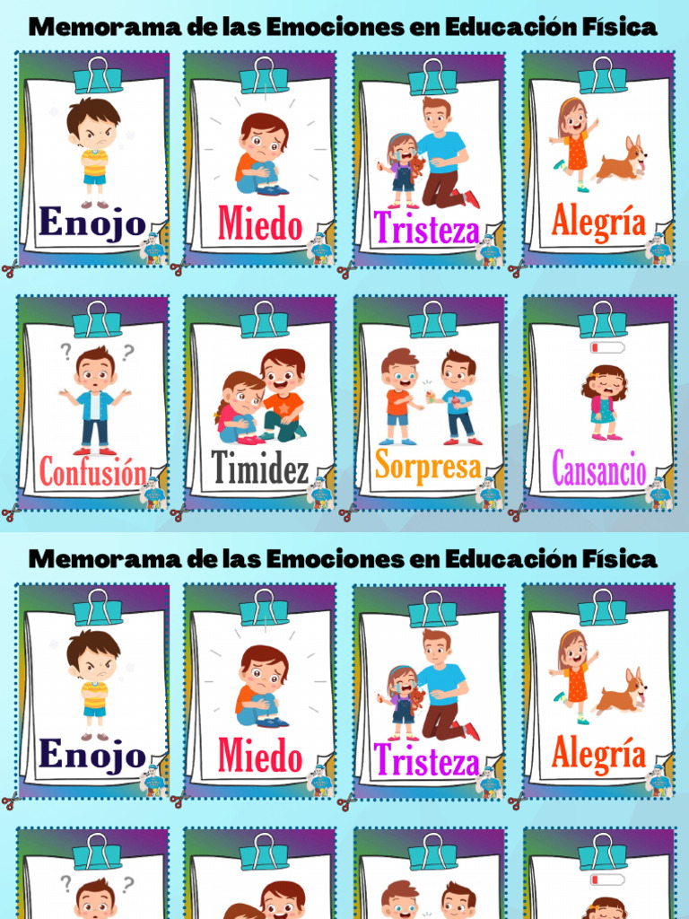 Memorama de Emociones para Niños | PDF