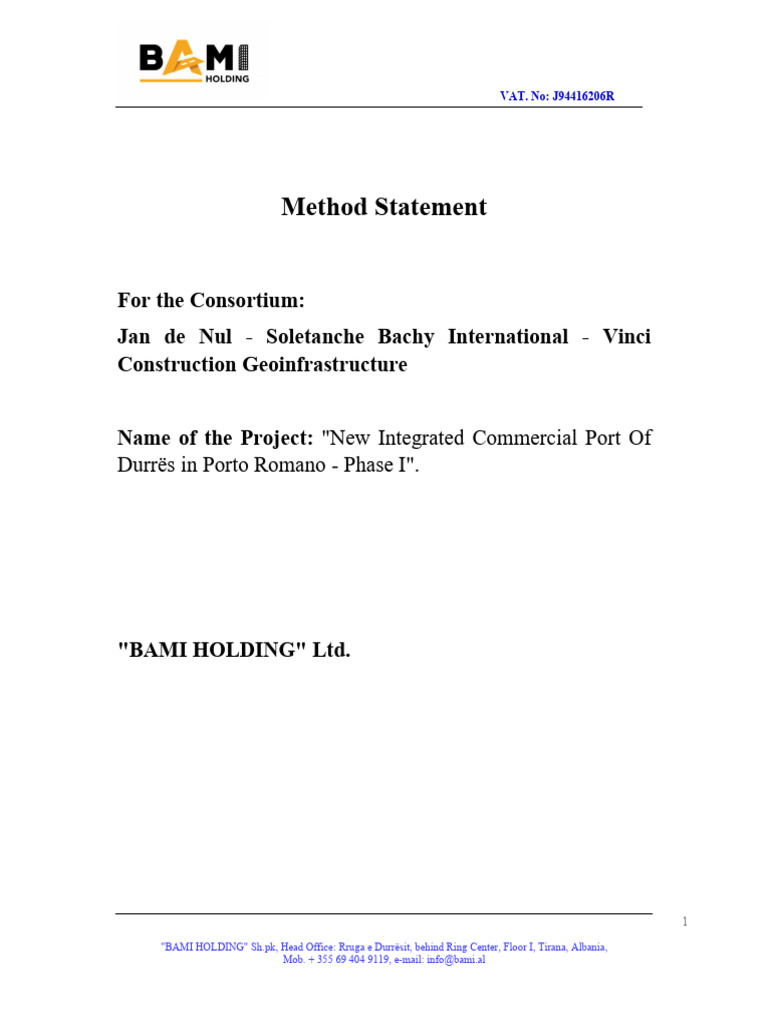 Method Statements - Relocation of Transmission Line 4.4.2025 | PDF | Occupational Safety And ...