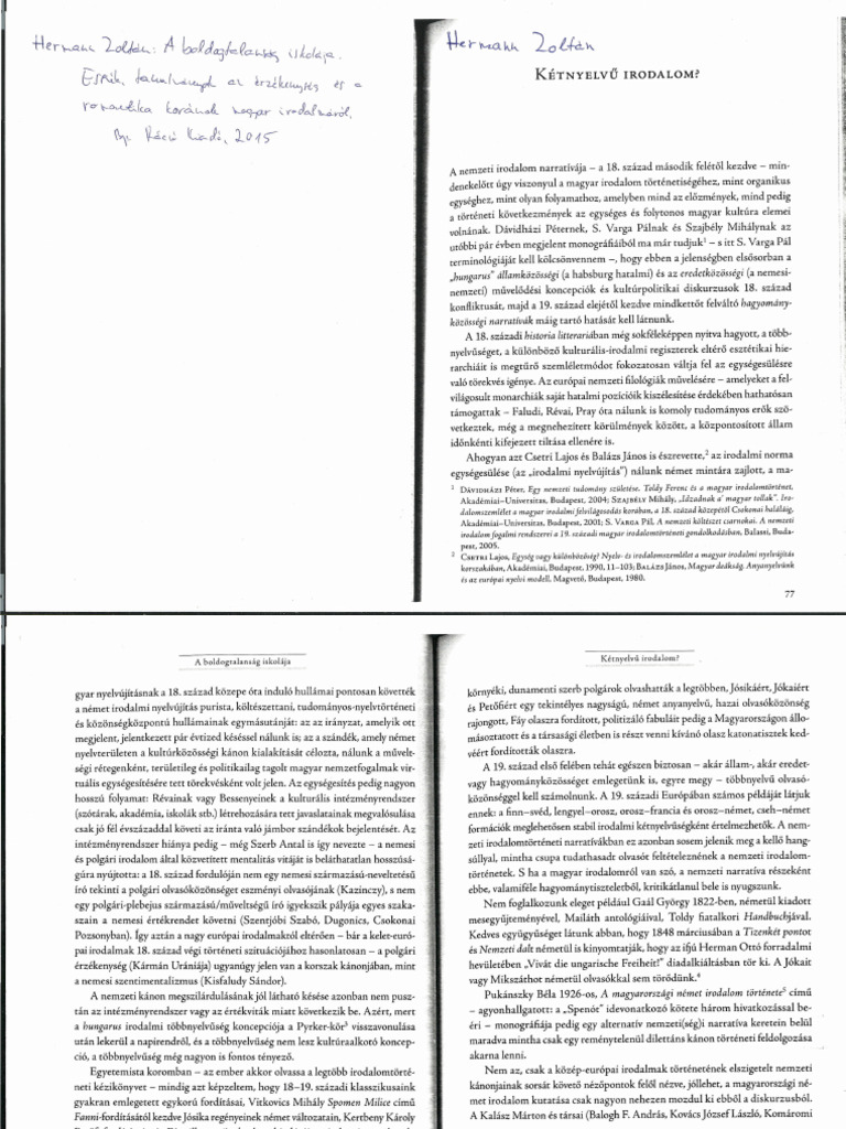 Hermann - Kétnyelvű Irodalom | PDF