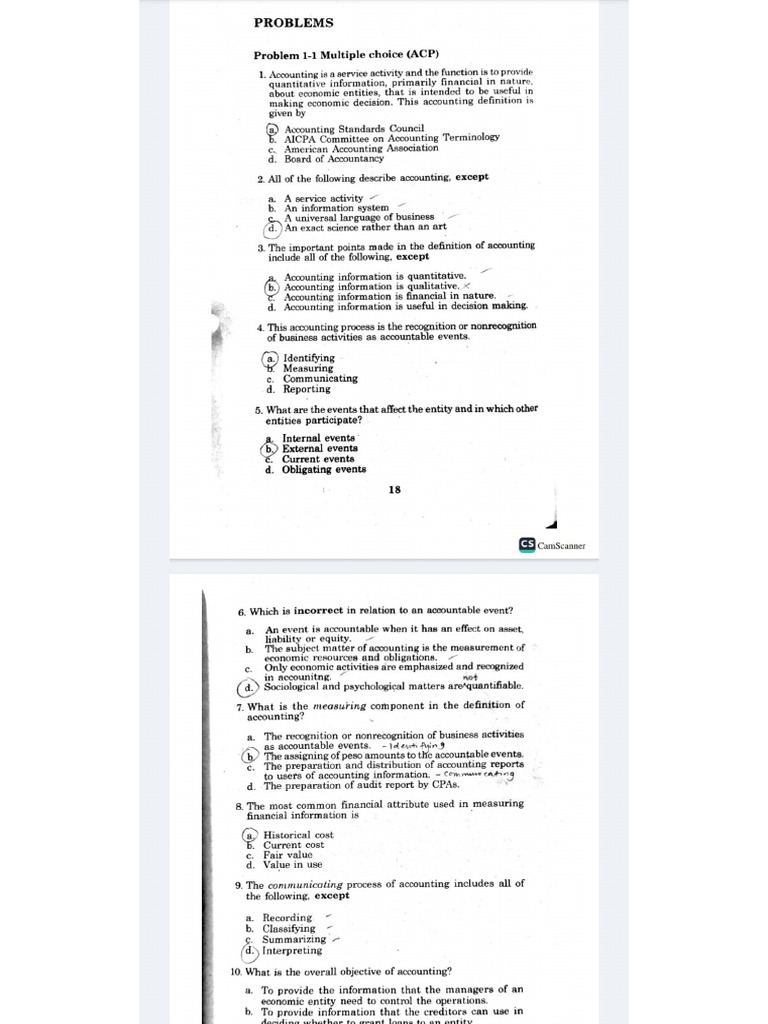 Chapter 1 Cfas | PDF