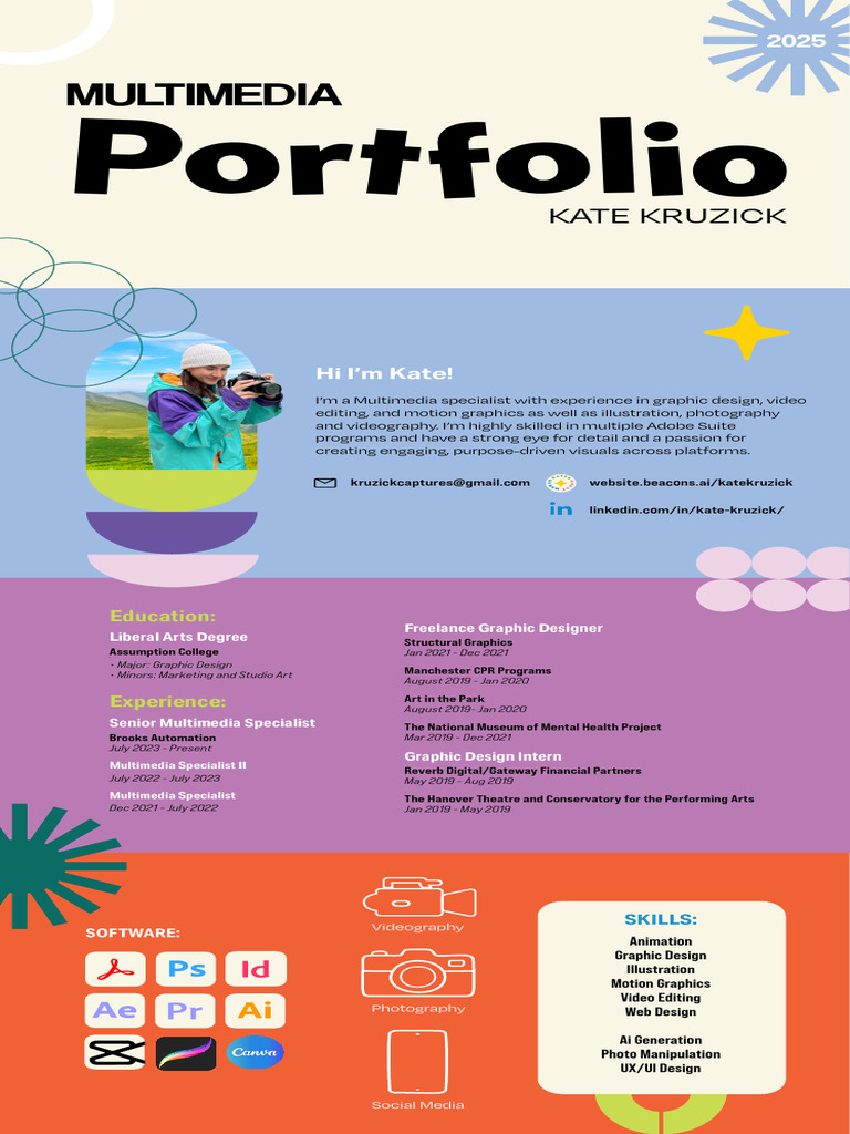 Multimedia Specialist Portfolio: Kate Kruzick | PDF | Graphic Design ...