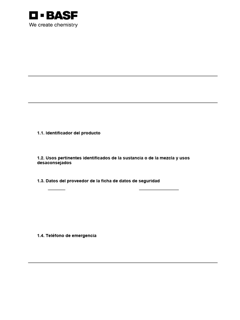 Ficha de Seguridad Cabrio WG - BASF | PDF | Toxicidad | Contaminación