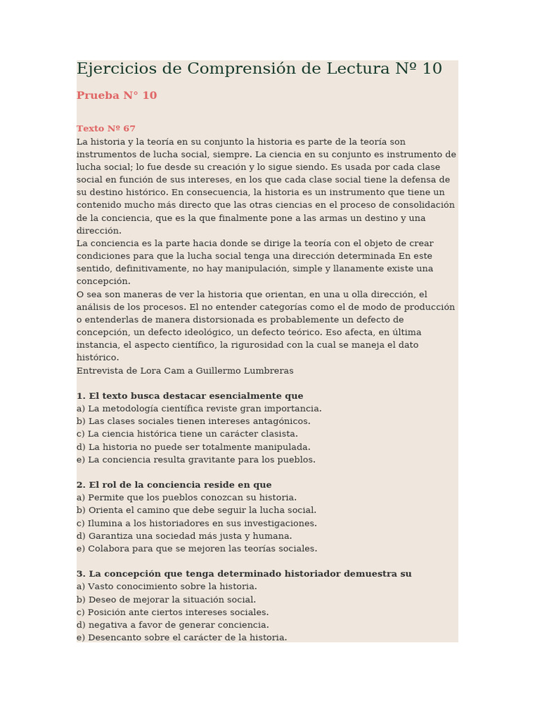 Comprensión de Lectura: Historia y Ciencia | PDF | Núcleo atómico | Protón