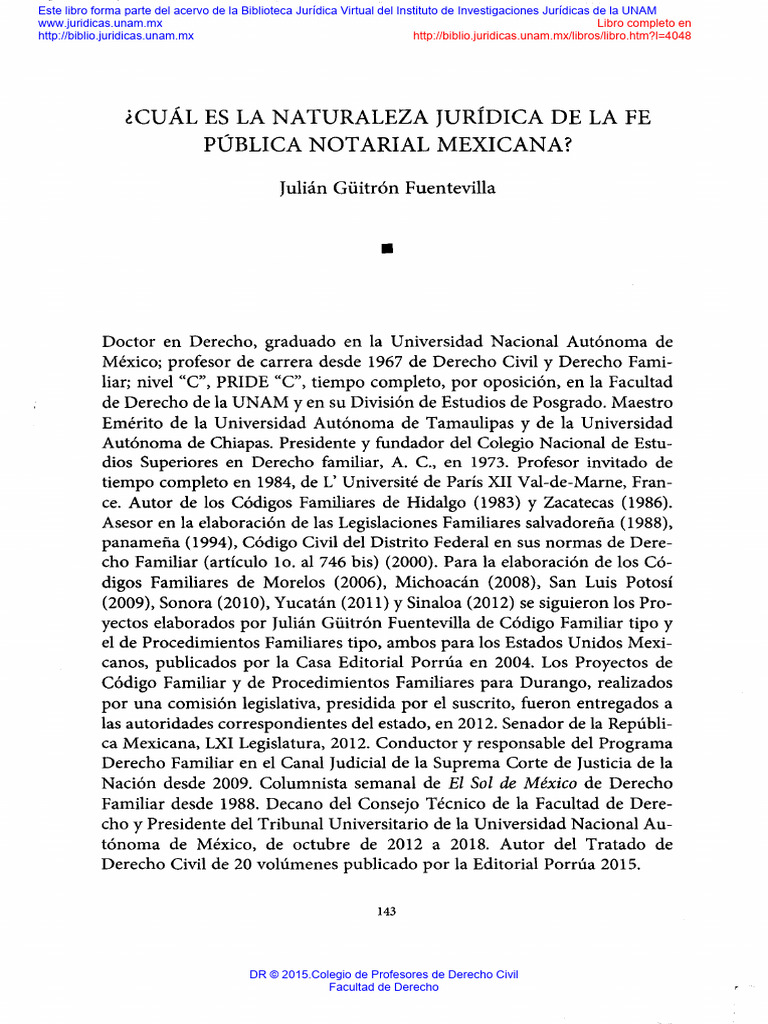 Naturaleza Jurídica de la Fe Pública Notarial | PDF | Fe | Juez