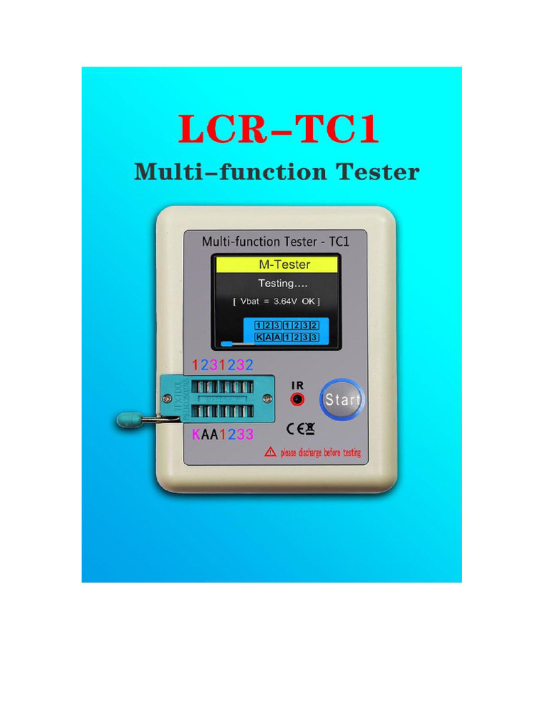 LCR - TC1 Mult-Teste Manual | PDF